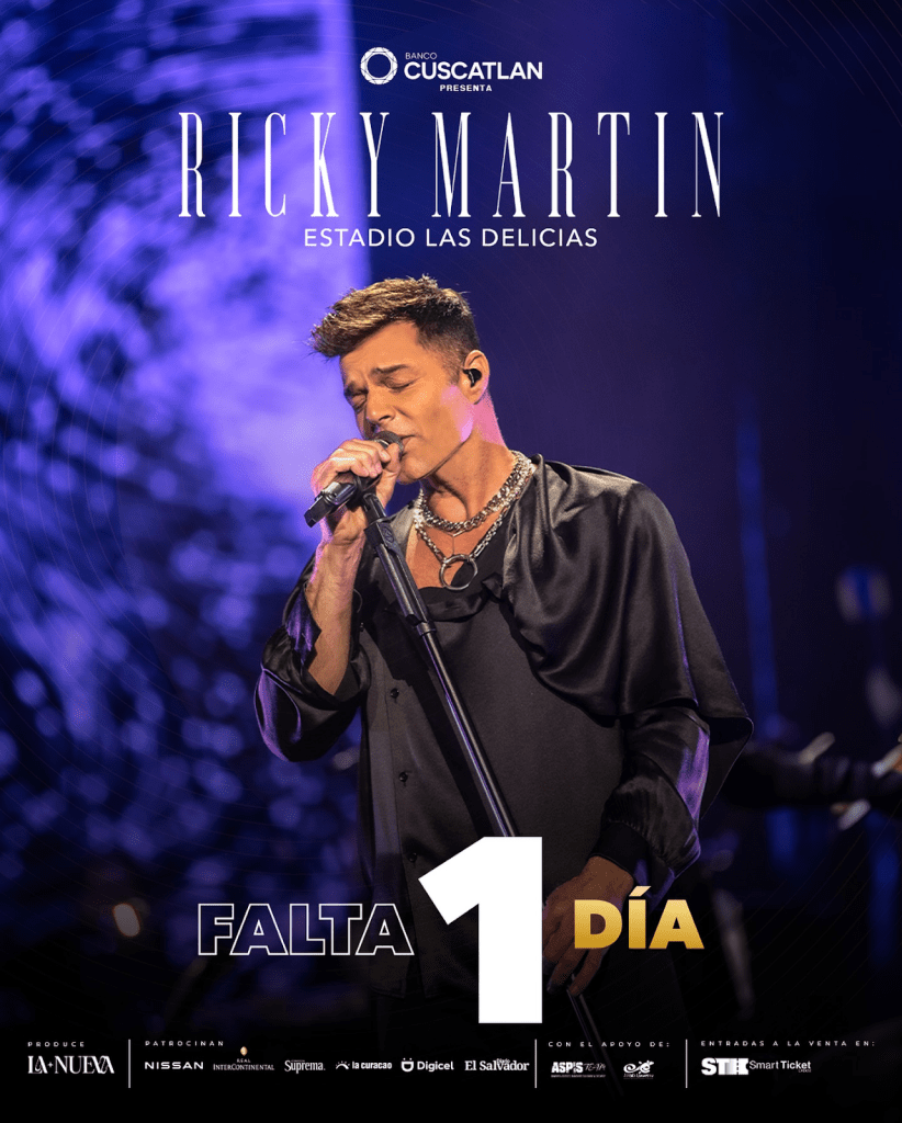 RICKY MARTIN VUELVE A EL SALVADOR ESTE SÁBADO 14 DE SEPTIEMBRE - El ...